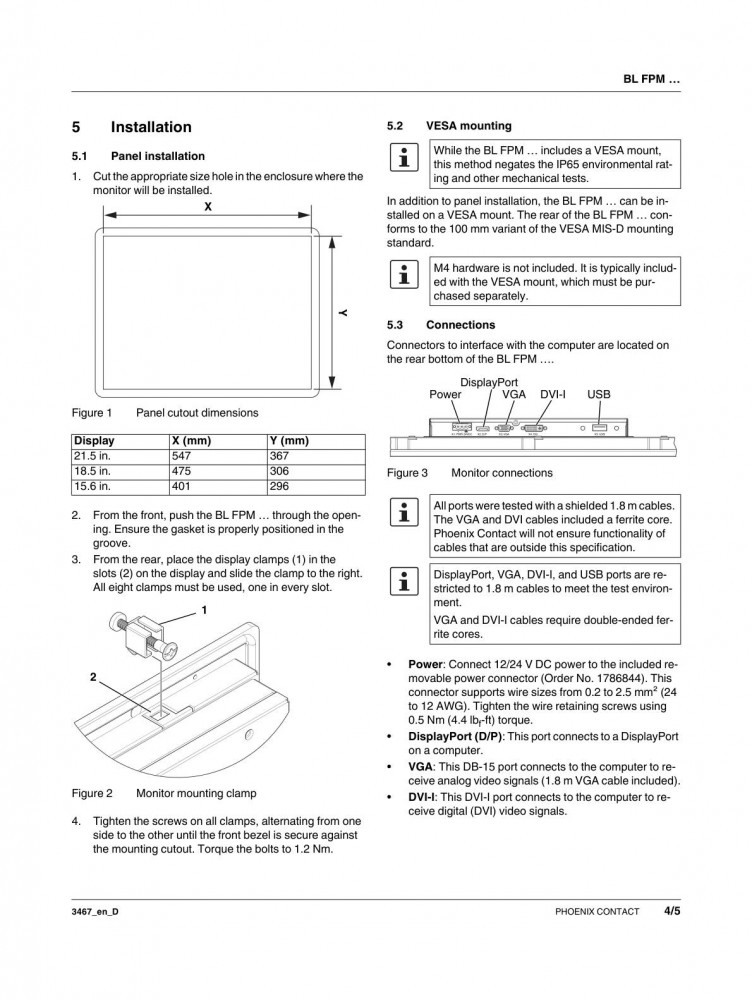 Phoenix Contact BL FPM 18.5 technical document page 4