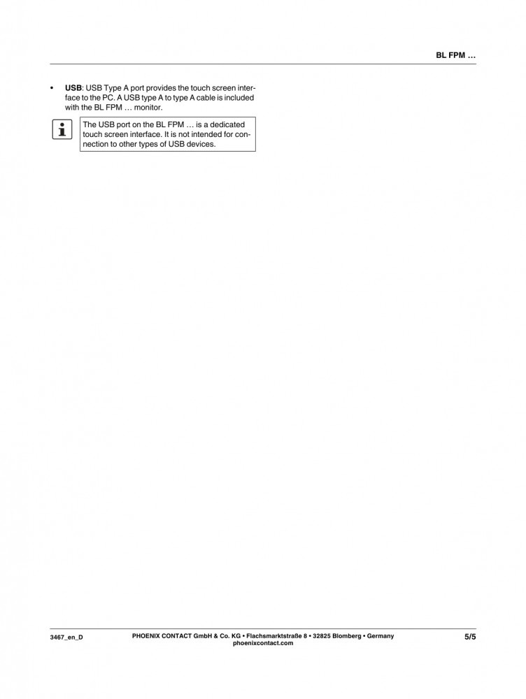Phoenix Contact BL FPM 18.5 technical document page 5