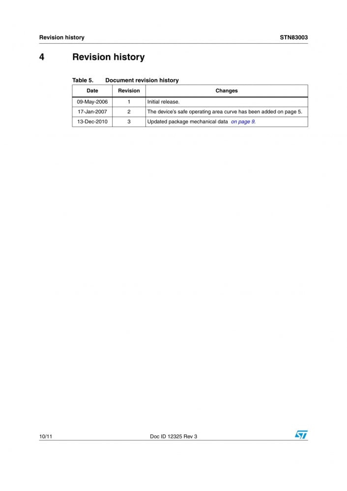 STN83003 datasheet page 10