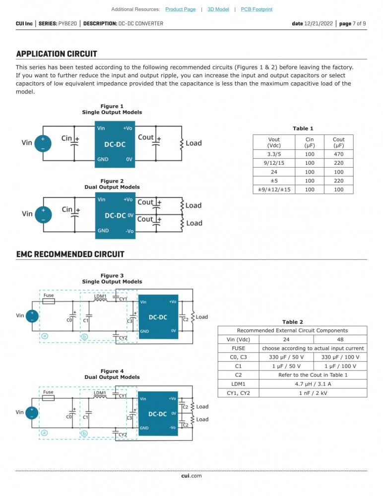 CUI PYBE20 datasheet page 7
