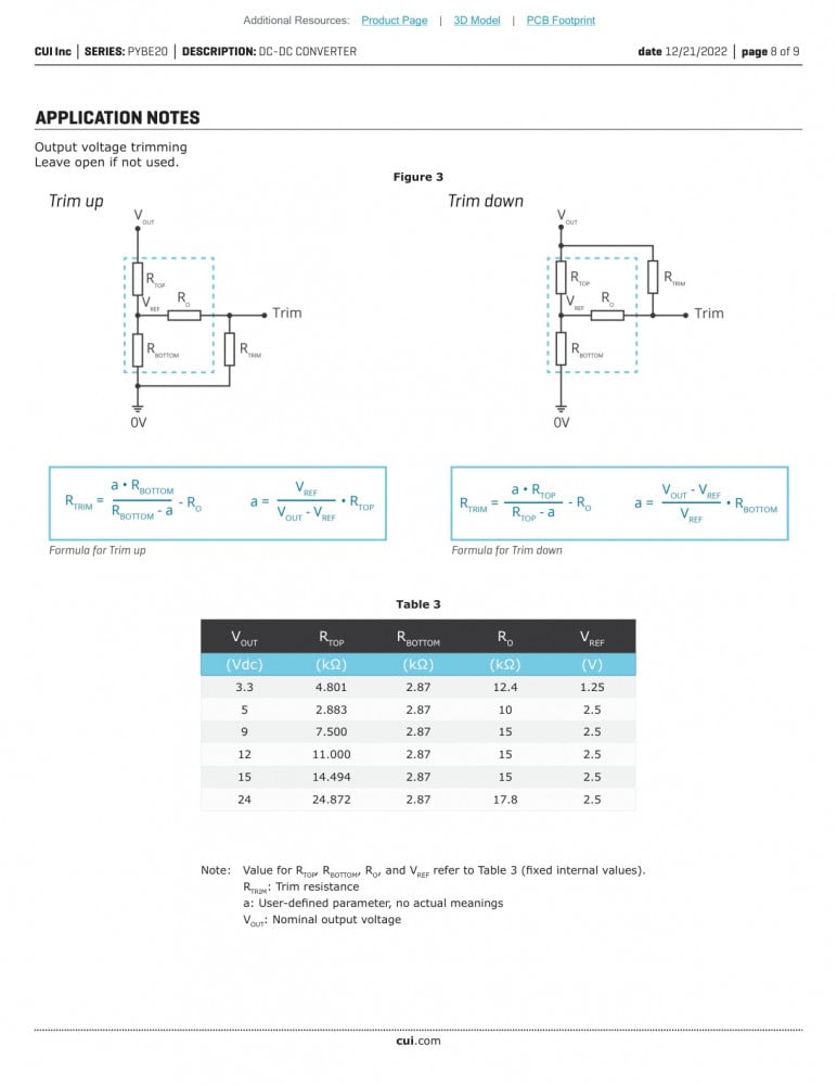 CUI PYBE20 datasheet page 8