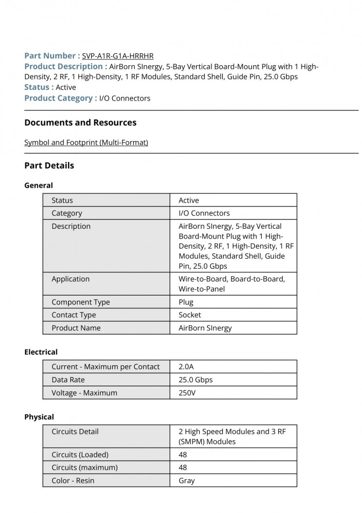 SVP-A1R-G1A-HRRHR technical document image 1