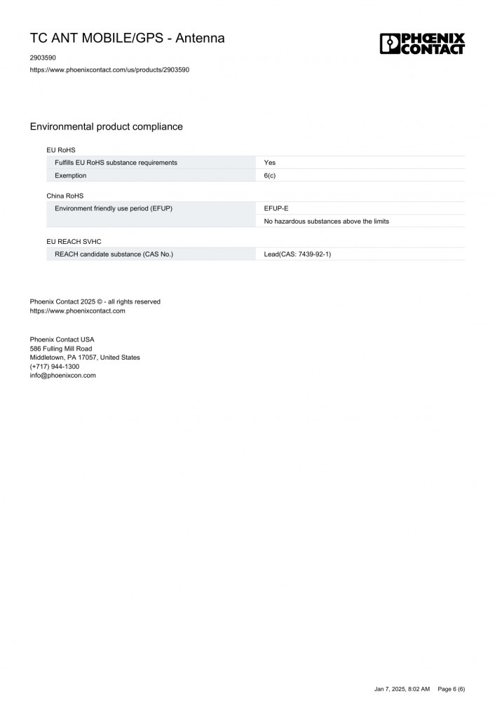 Phoenix Contact 2903590 technical document page 6