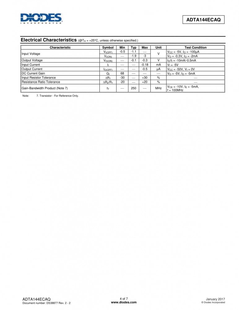ADTA144ECAQ-13 datasheet page 4