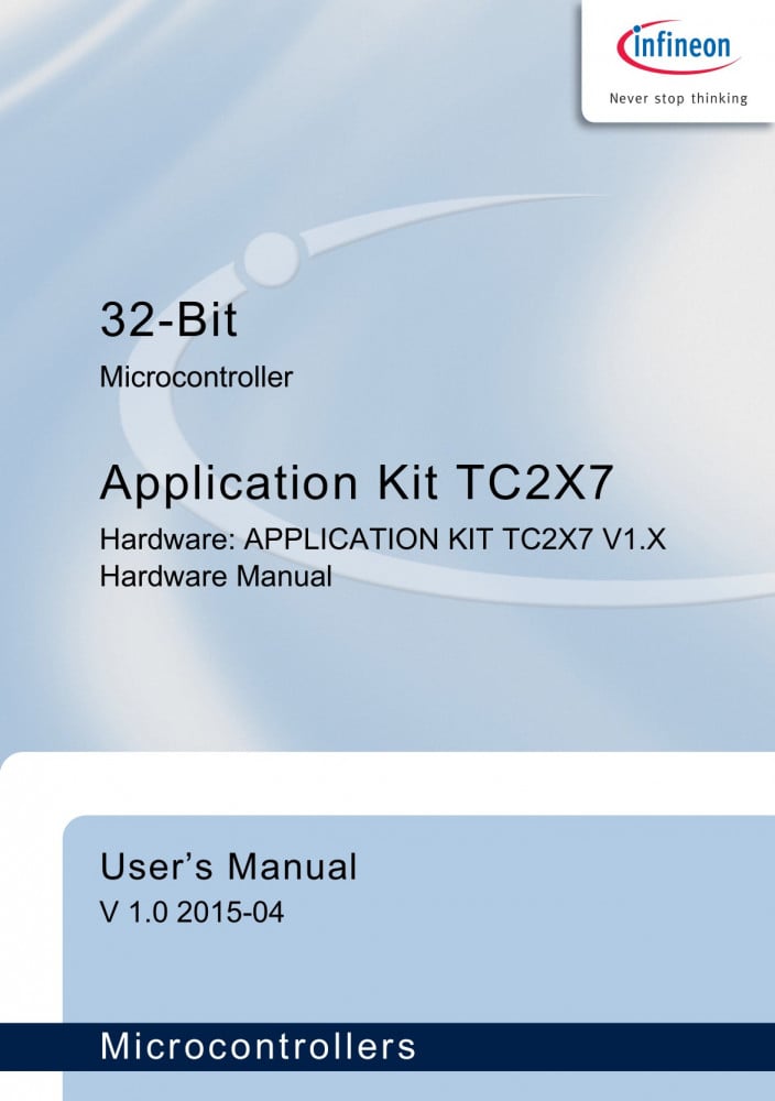 Application Kit TC2X7 hardware manual page 1
