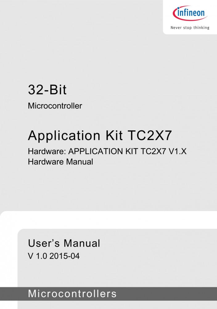 Application Kit TC2X7 hardware manual page 3