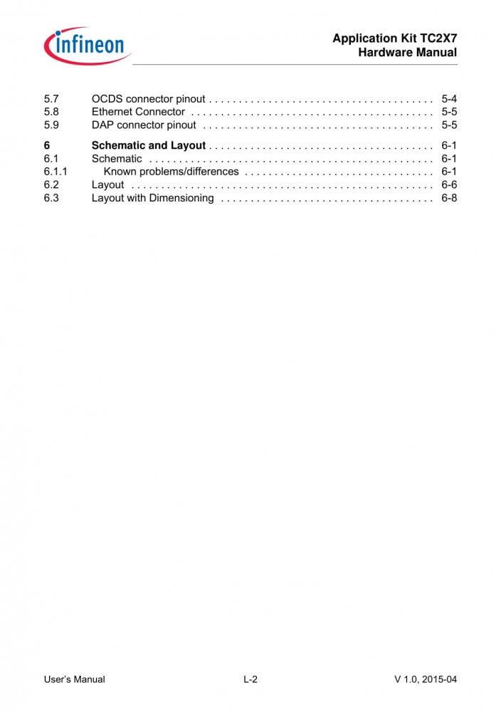 Application Kit TC2X7 hardware manual page 6