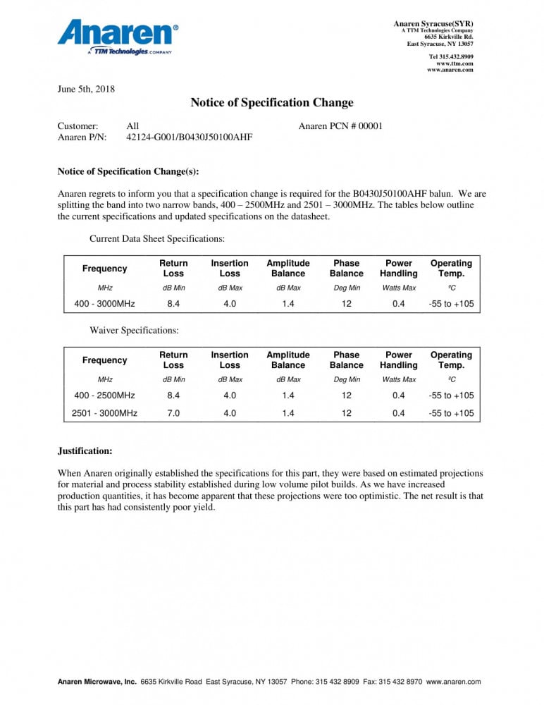 B0430J50100AHF technical document page 1