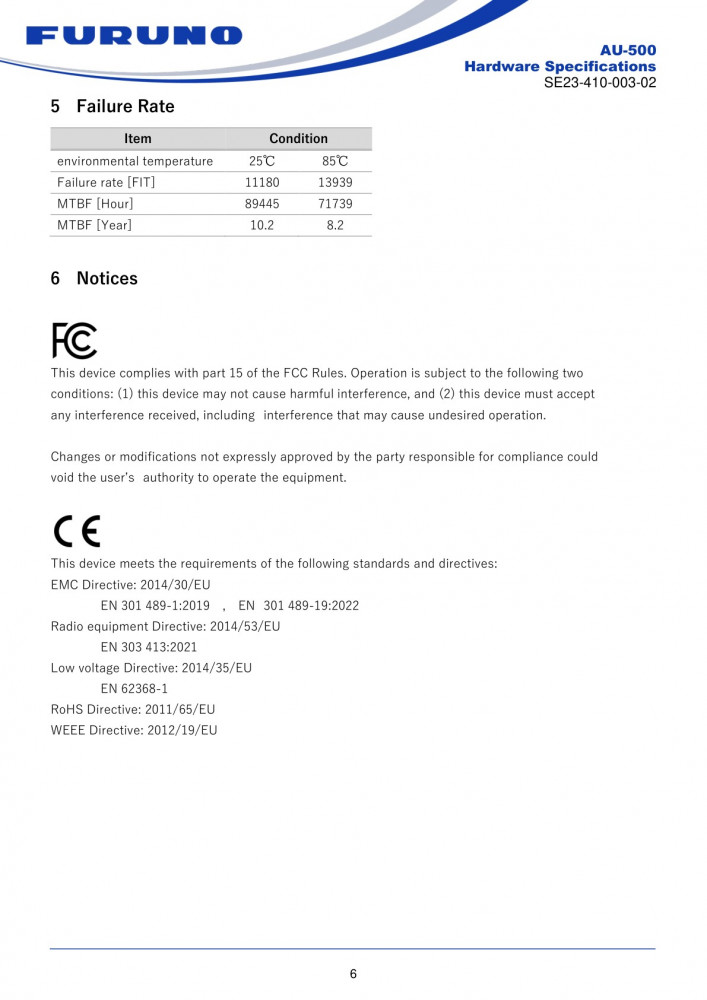 AU-500 document page 10