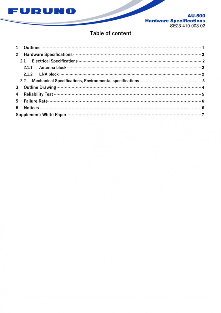 AU-500 document page 4