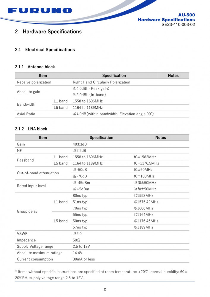 AU-500 document page 6
