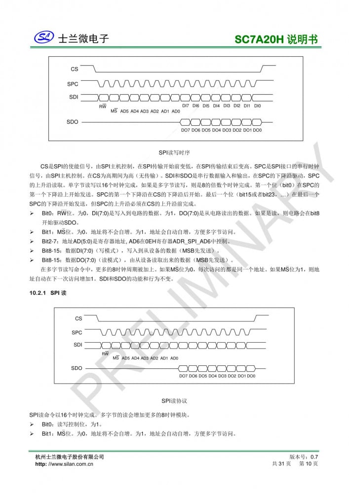SC7A20HTR datasheet page 10