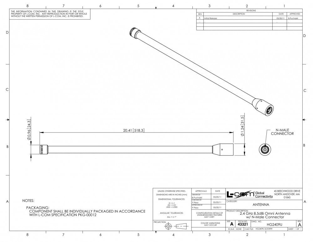 L-com HG2409U technical document