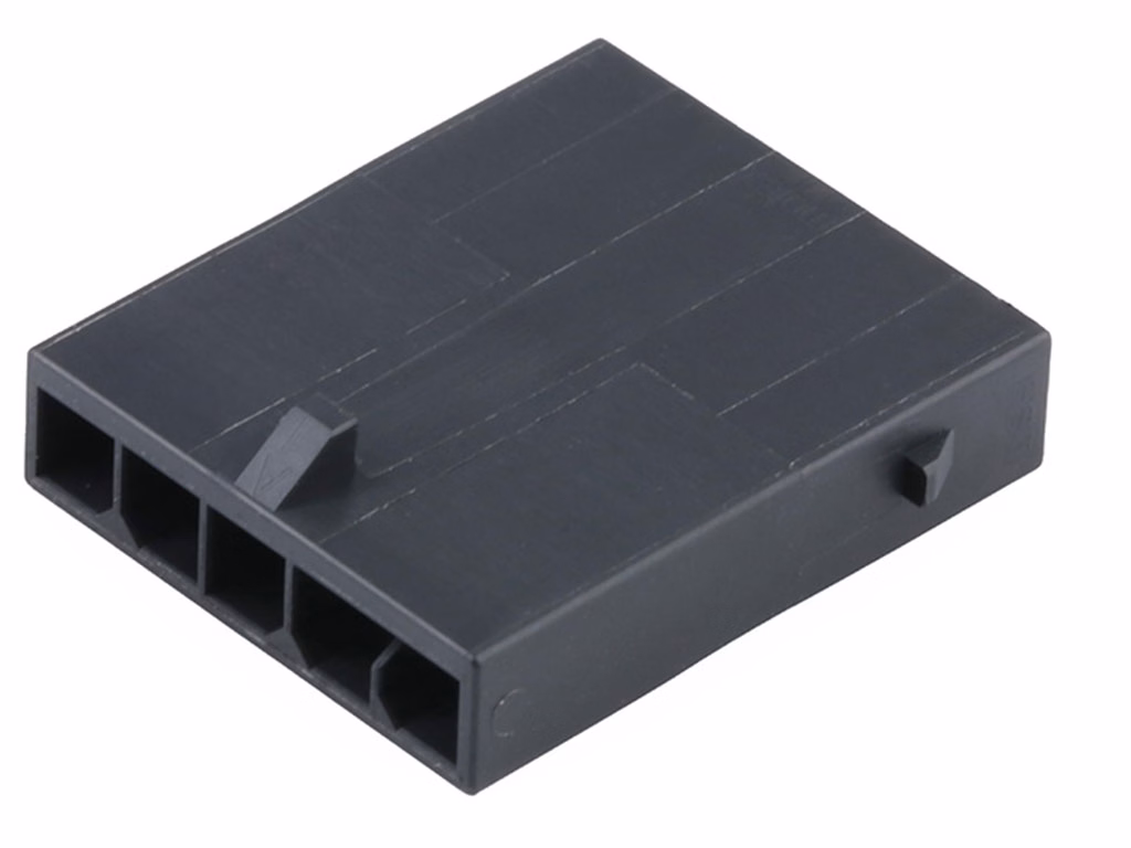 Micro-Fit+ Plug Housing, Single Row, 2 Circuits, UL 94V-0, Panel Mount Ears, Glow-Wire Capable, Black