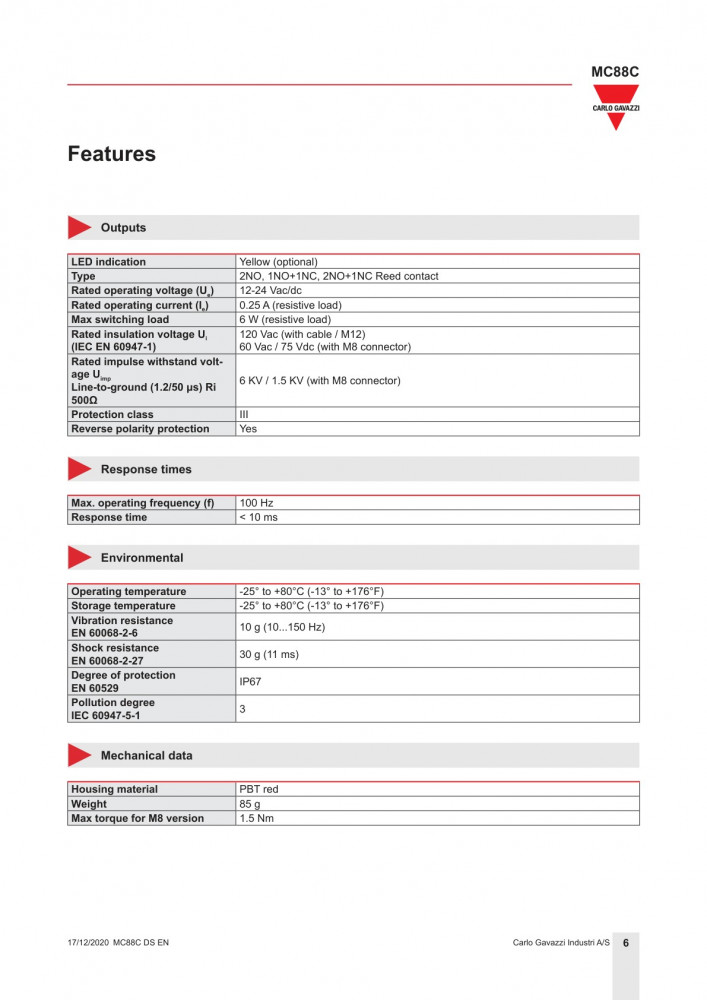 MC88C technical document, page 6
