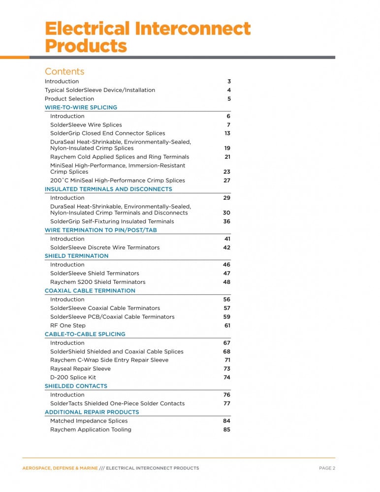 Raychem technical document page 2