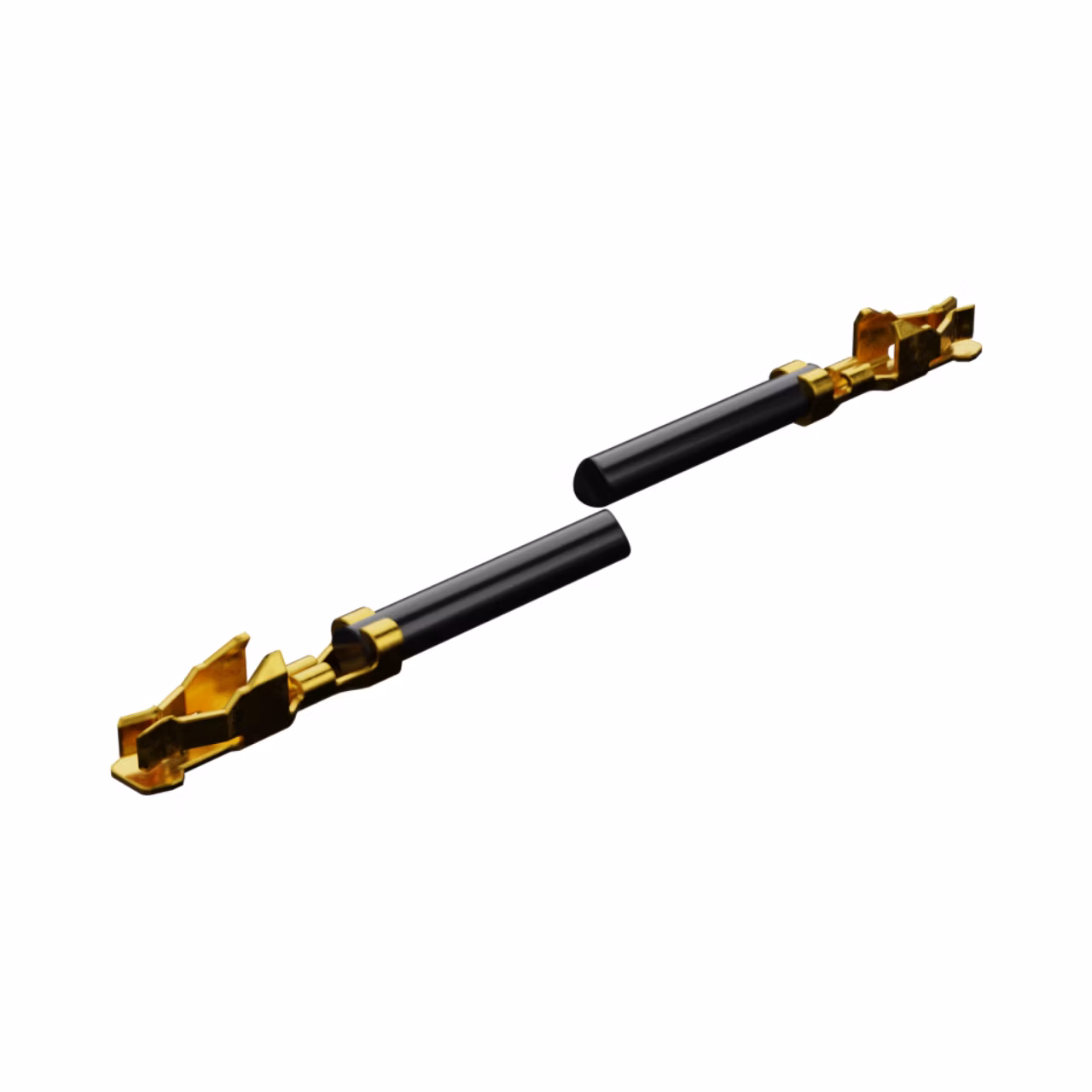 Pre-Crimped Lead Milli-Grid Female-to-Milli-Grid Female, Gold (Au) Plating, 150.00mm Length, 24 AWG, Black for sale