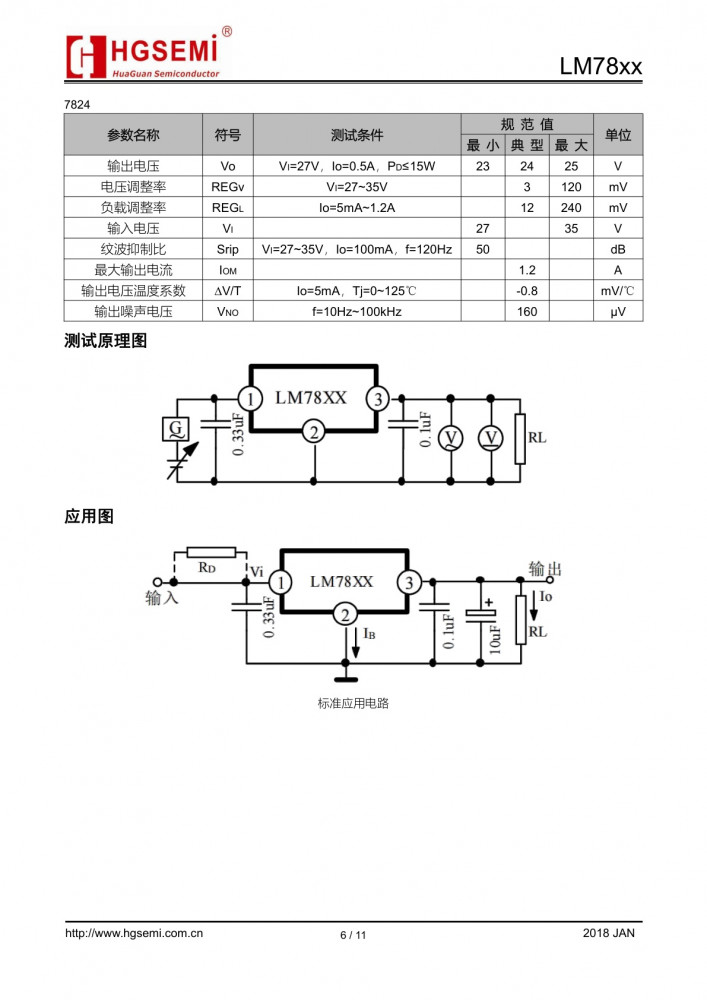 HGSEMI LM7805T datasheet page 6
