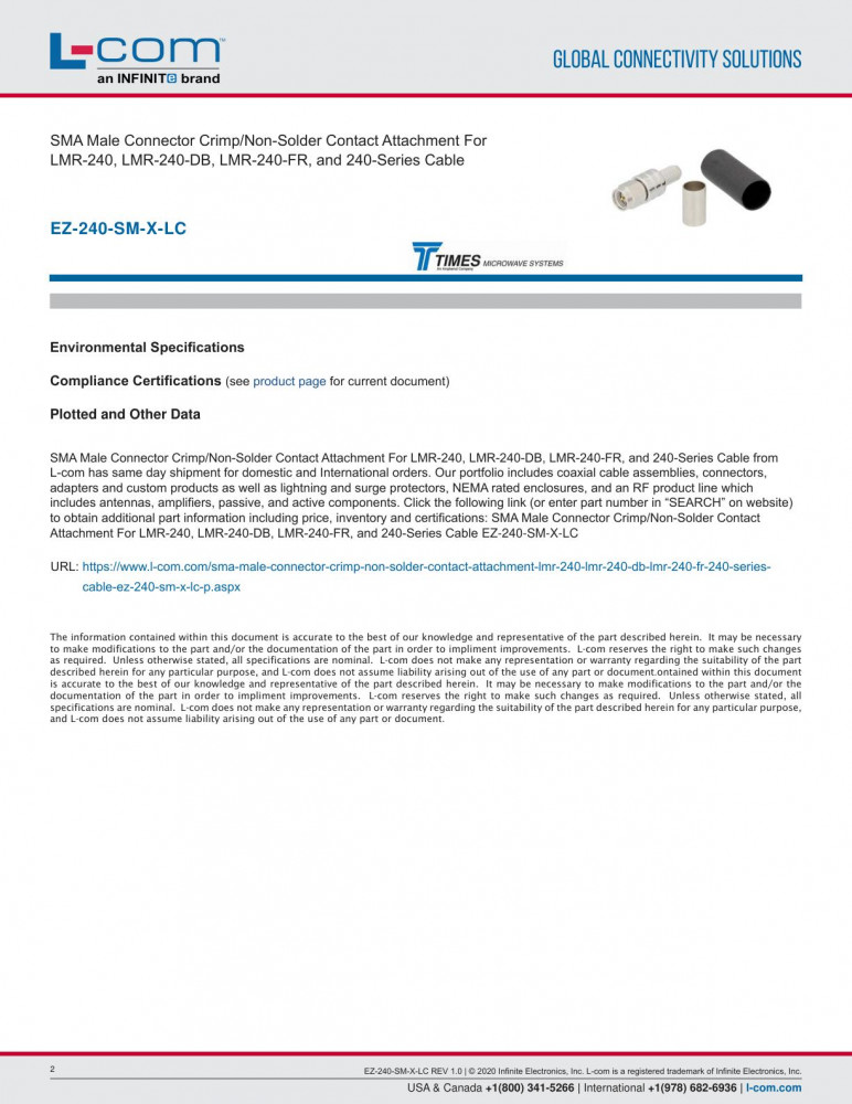 EZ-240-SM-X-LC datasheet page 2