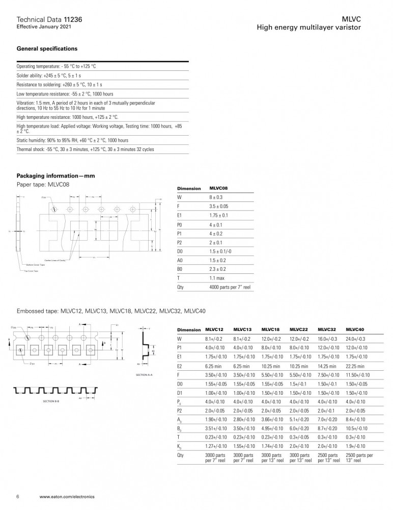 EATON MLVC datasheet page 6