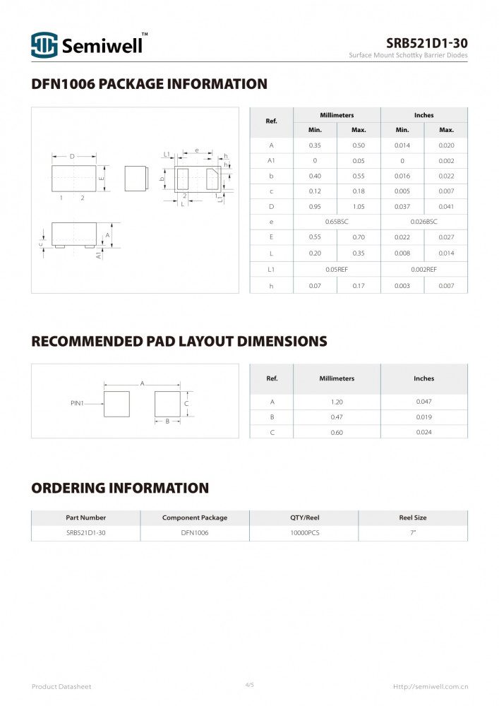 SRB521D1-30 technical document page 4