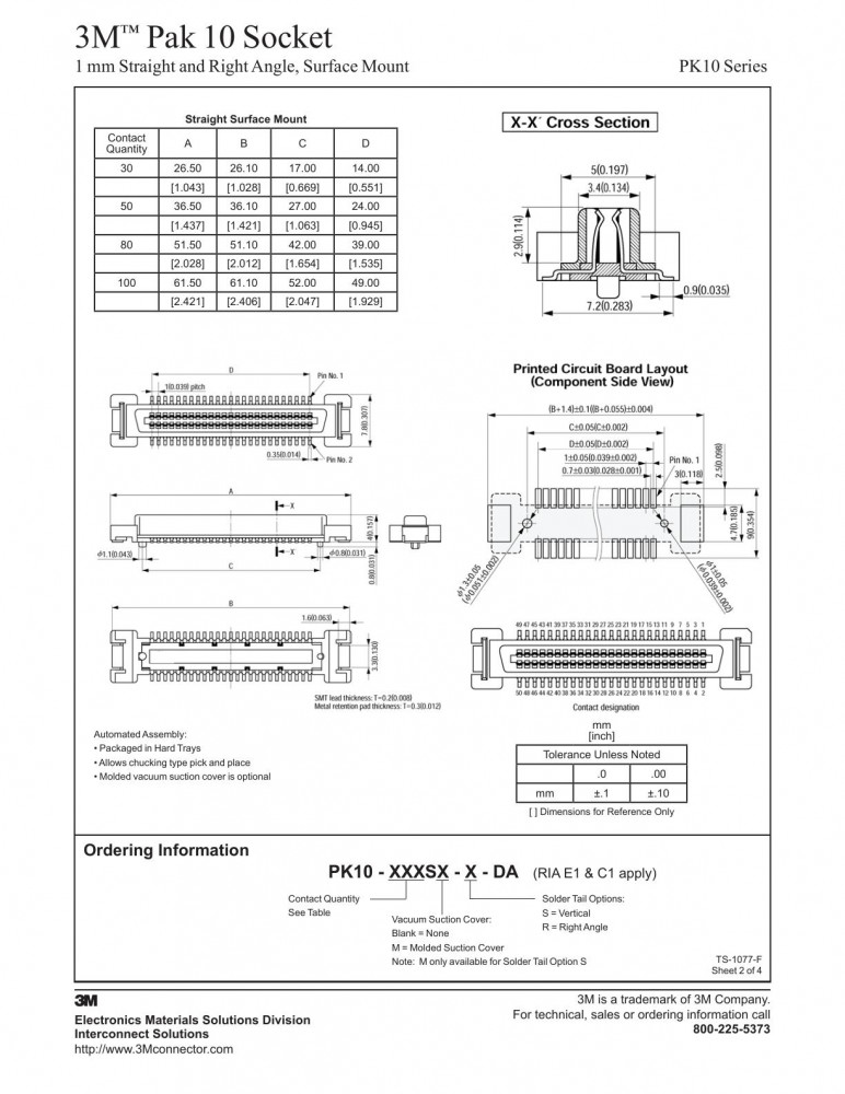 3M PK10 technical document page 2