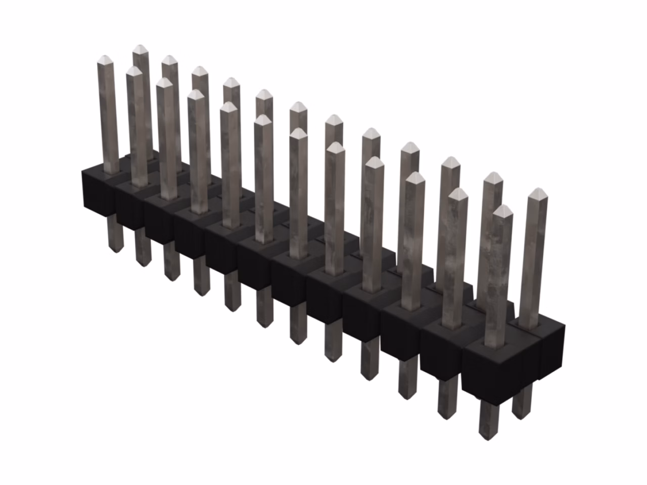 C-Grid Header, 2.54mm Pitch, Through Hole, Dual Row, Vertical, 24 Circuits, 2.54µm Tin (Sn) Plating, Tray Packaging, Lead-Free for sale