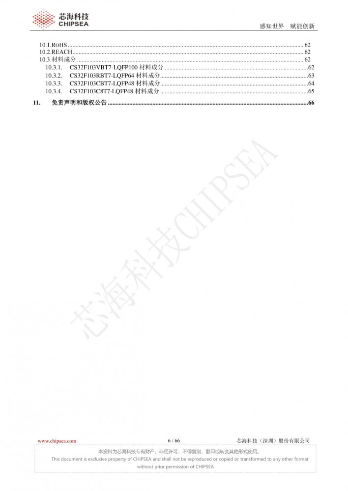 CS32F103 documentation page 6