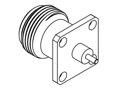 2.92mm Attenuator, Plug to Jack, Straight, 40 GHz, 2 Watt, 6 dB, with Hex