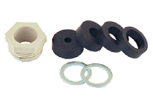 Heavy-Duty Plastic Cable Gland, with Washer and Gaskets, M20x1.5 Thread, Black for sale