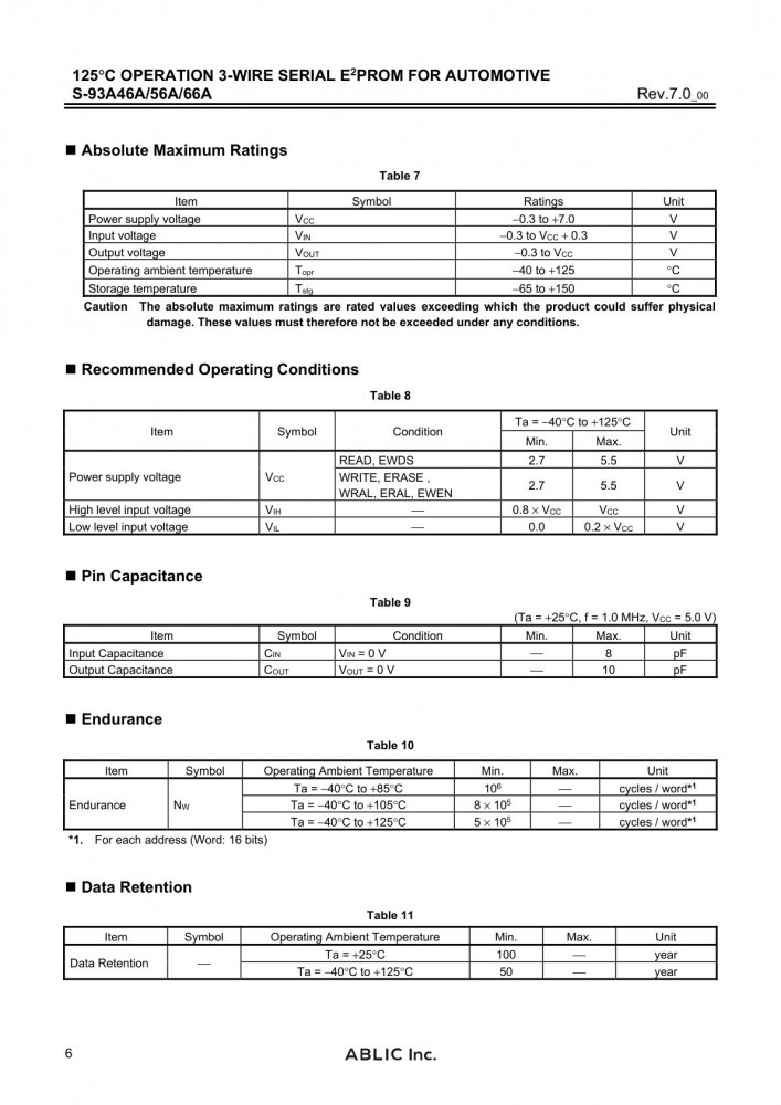 S-93A46A/56A/66A datasheet page 6