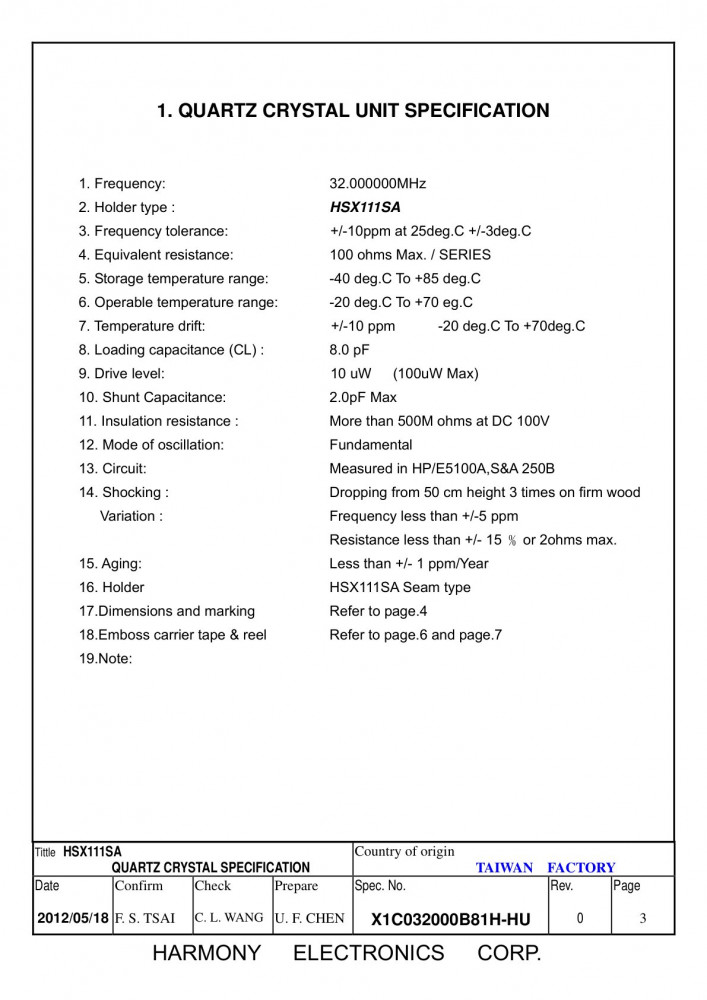 X1C032000B81H-HU datasheet page 3