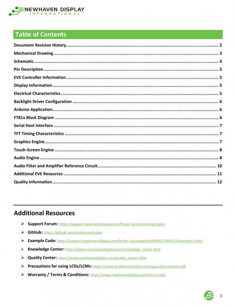 NHD-3.5-320240FT-CSXP-T specification page 2