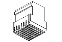Insertion Module for Advanced Mate Signal Header, 6-Row by 10-Wide, 20.00mm