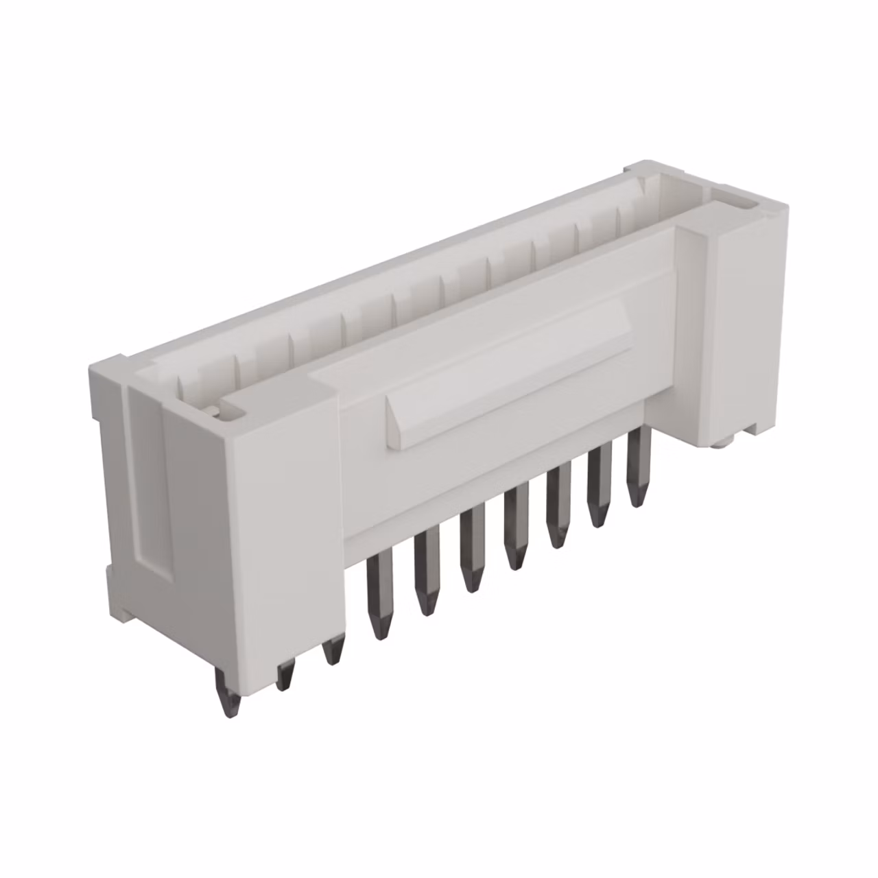 1.25mm Pitch, Micro-Lock Plus PCB Header, Single Row, Vertical, Through Hole, Tin-Bismuth Plating, Positive Lock, 10 Circuits, Low-Halogen, Natural (White) for sale