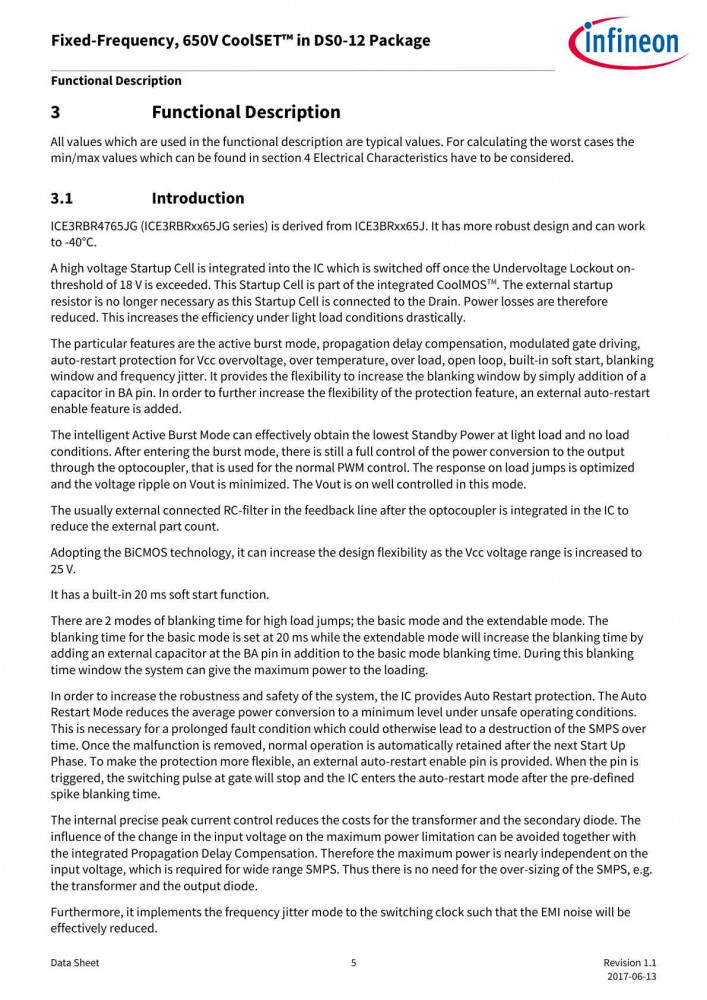 ICE3RBR4765JG datasheet page 5