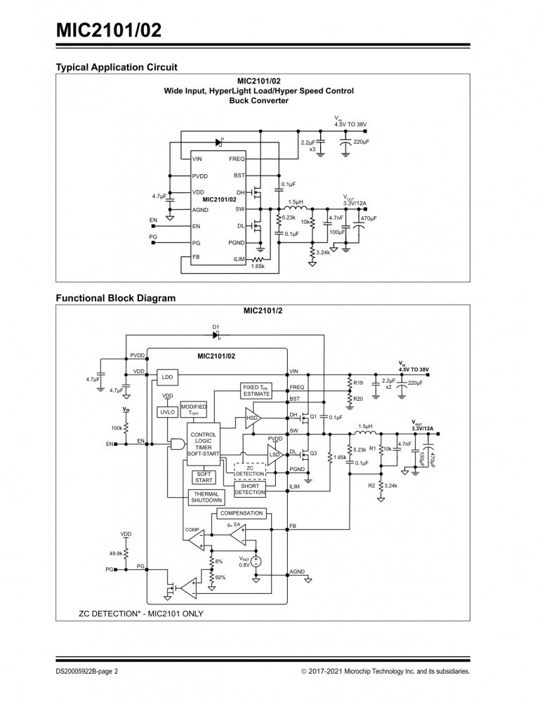 MIC2102 document page 2
