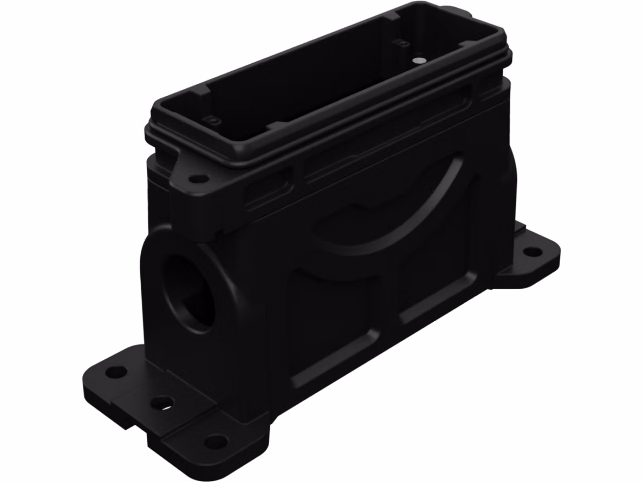 Heavy-Duty High Performance-Harsh Environment (HP-HE) Surface Mount Housing, Screw Locking, Zinc Alloy, Side Entry, Size 24B «104x27», M32x2  Thread, Black for sale