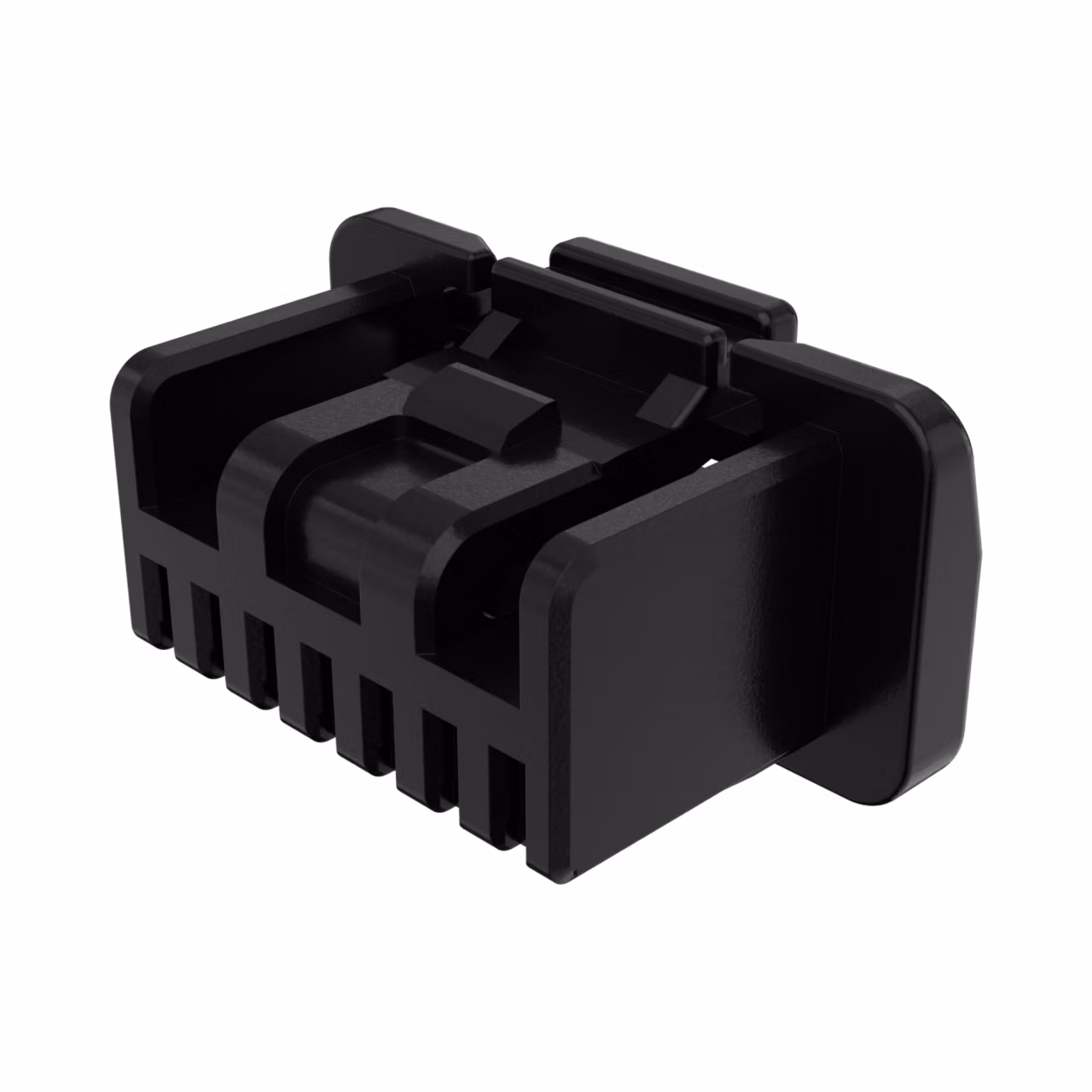 1.00mm Pitch, Rely-On Receptacle Crimp Housing, Single Row, Inner Positive Lock, 7 Circuits, Black for sale