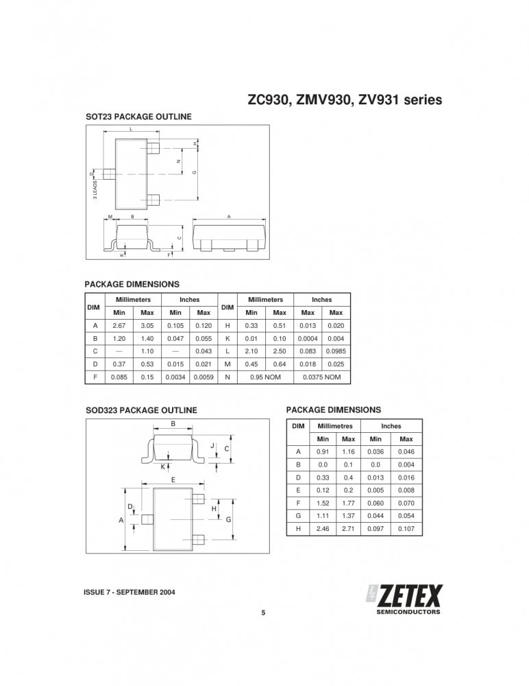 ZC934TA datasheet page 5
