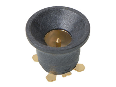 50 Ohms, SMP-MAX Evolution Female-to-SMP-MAX Evolution Female Bullet Adapter, 10.95mm Length, Gold Plated Body, Machined Center Contact, Tray