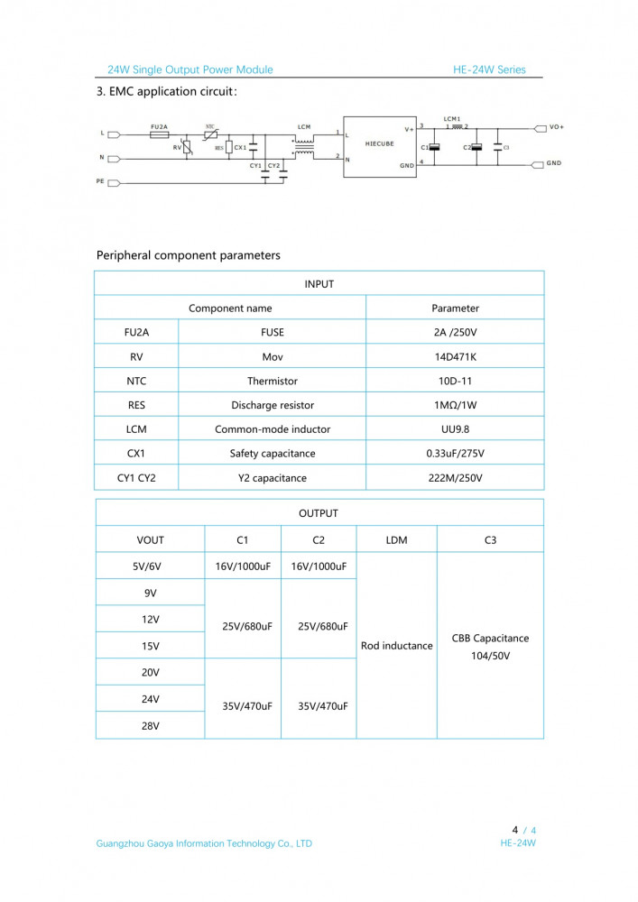 HE12P24LRN datasheet page 4