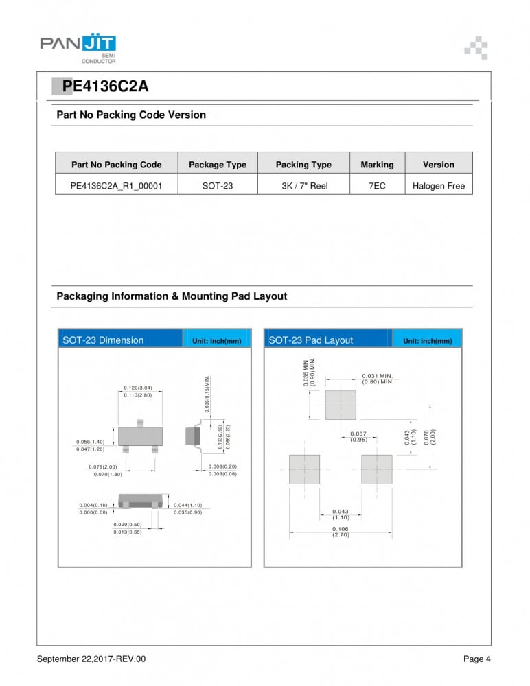 PE4136C2A datasheet page 4