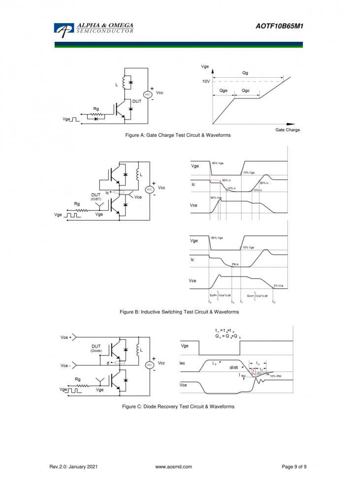 AOTF10B65M1 datasheet page 9