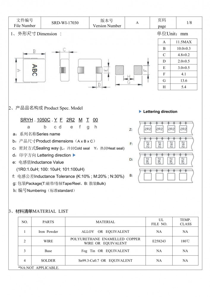 SOREDE specification page 3