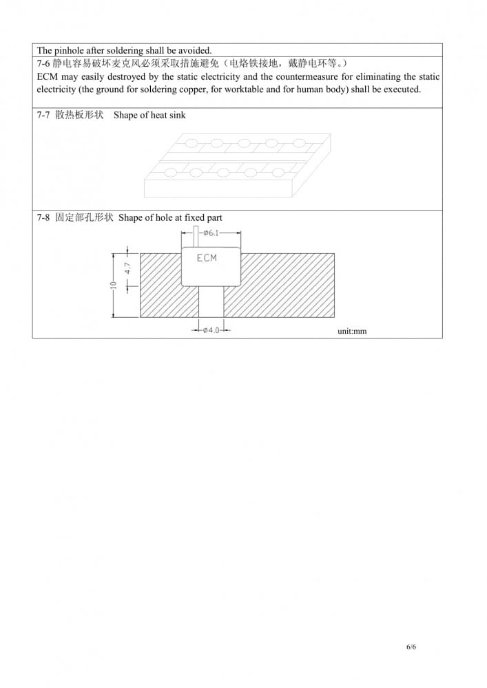 GMI6050-2C38DB reliability and soldering page