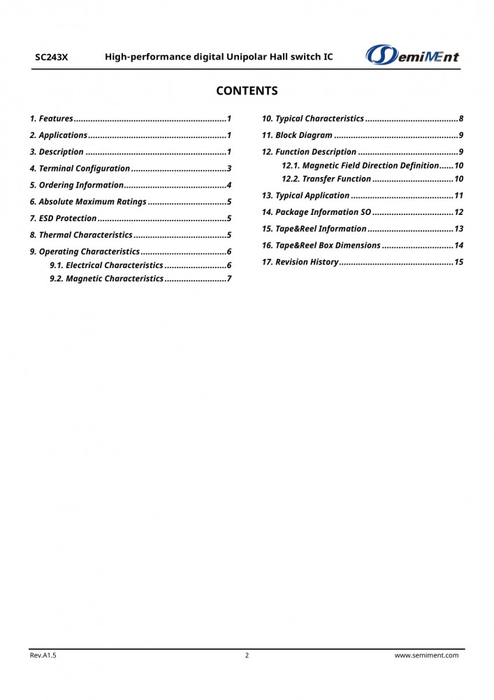 SC2434 datasheet page 2