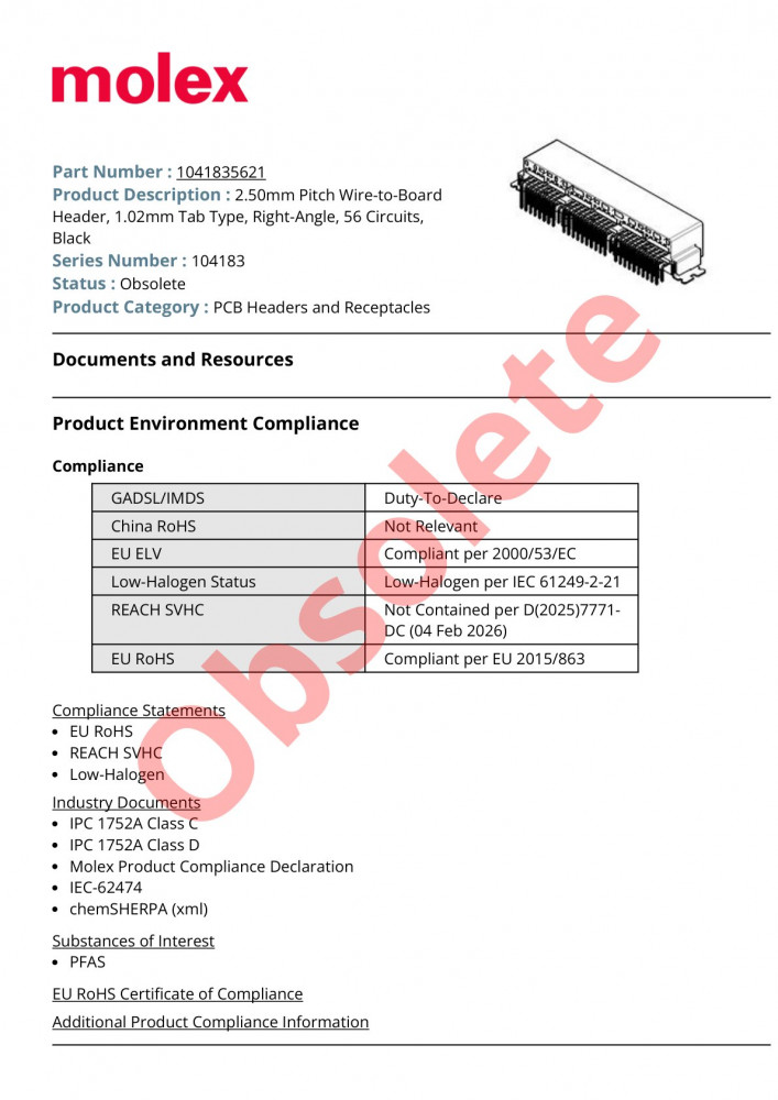 Product document image, page 1