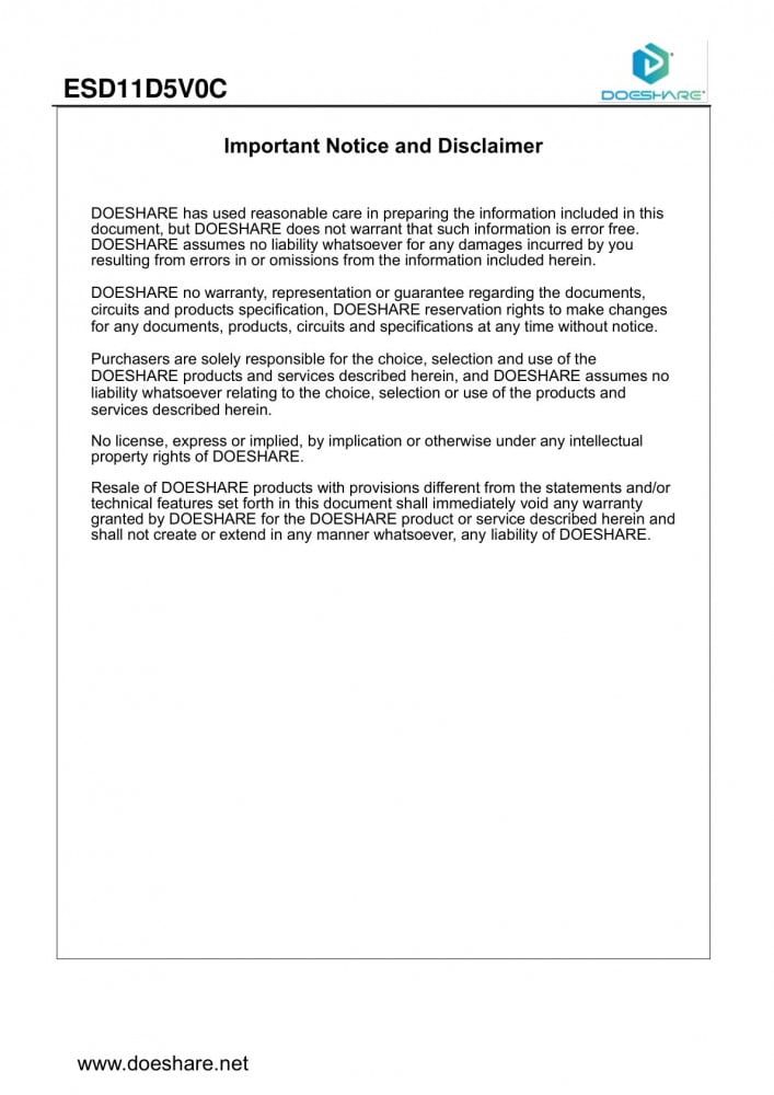 ESD11D5V0C datasheet page 4