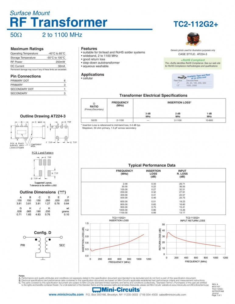 TC2-112G2+ technical document page